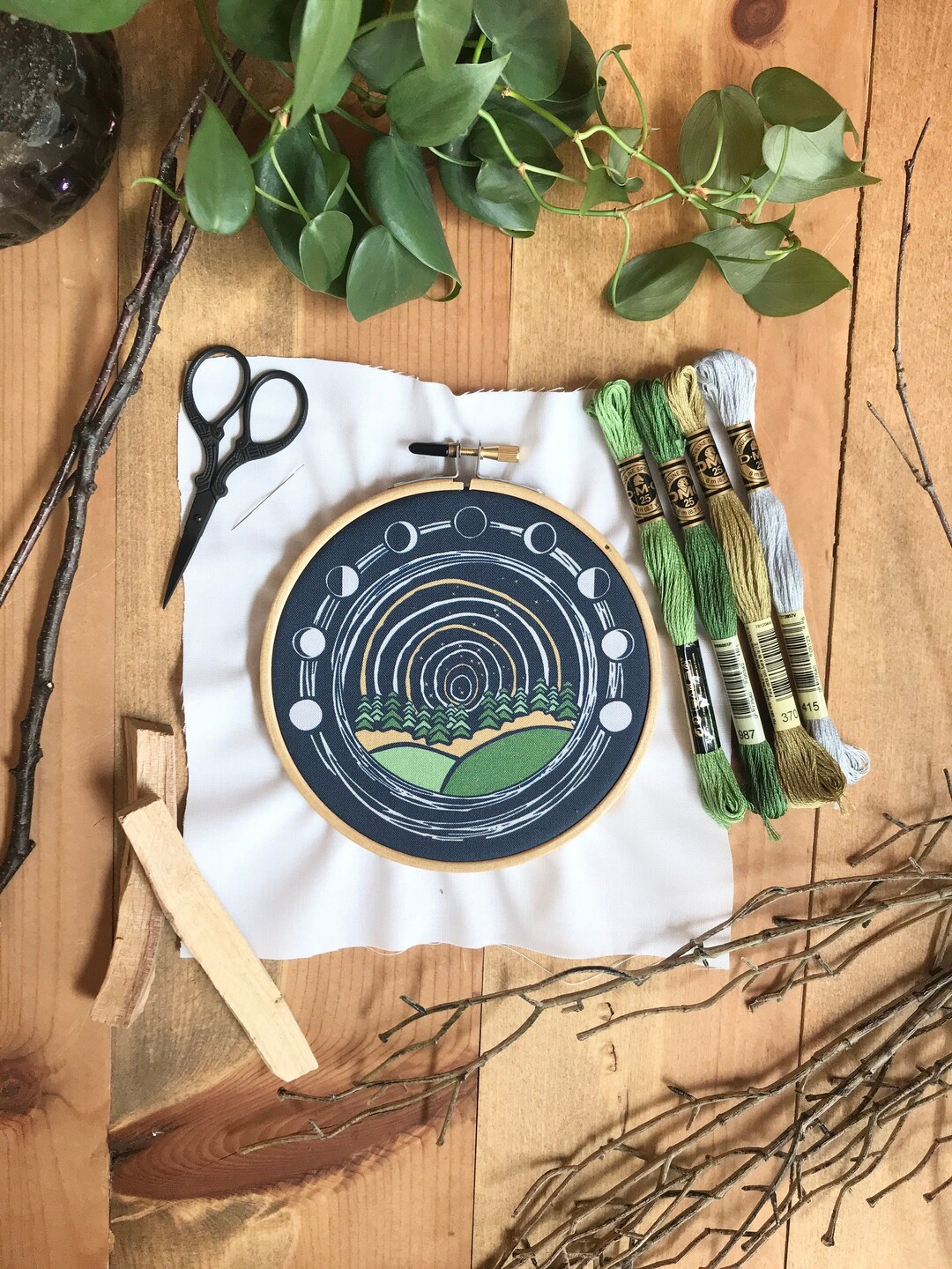 Digital Download Moon Over Midwest Stitch Embroidery DIY PDF - Etsy