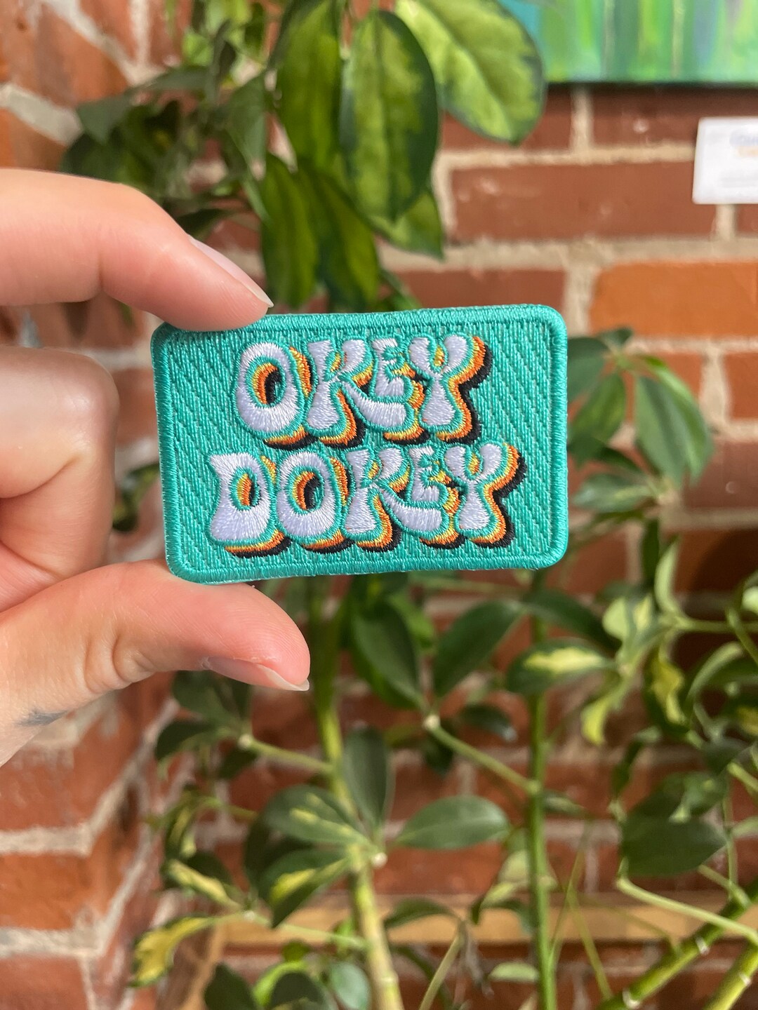 Okey Dokey Retro Iron on Patch - Etsy