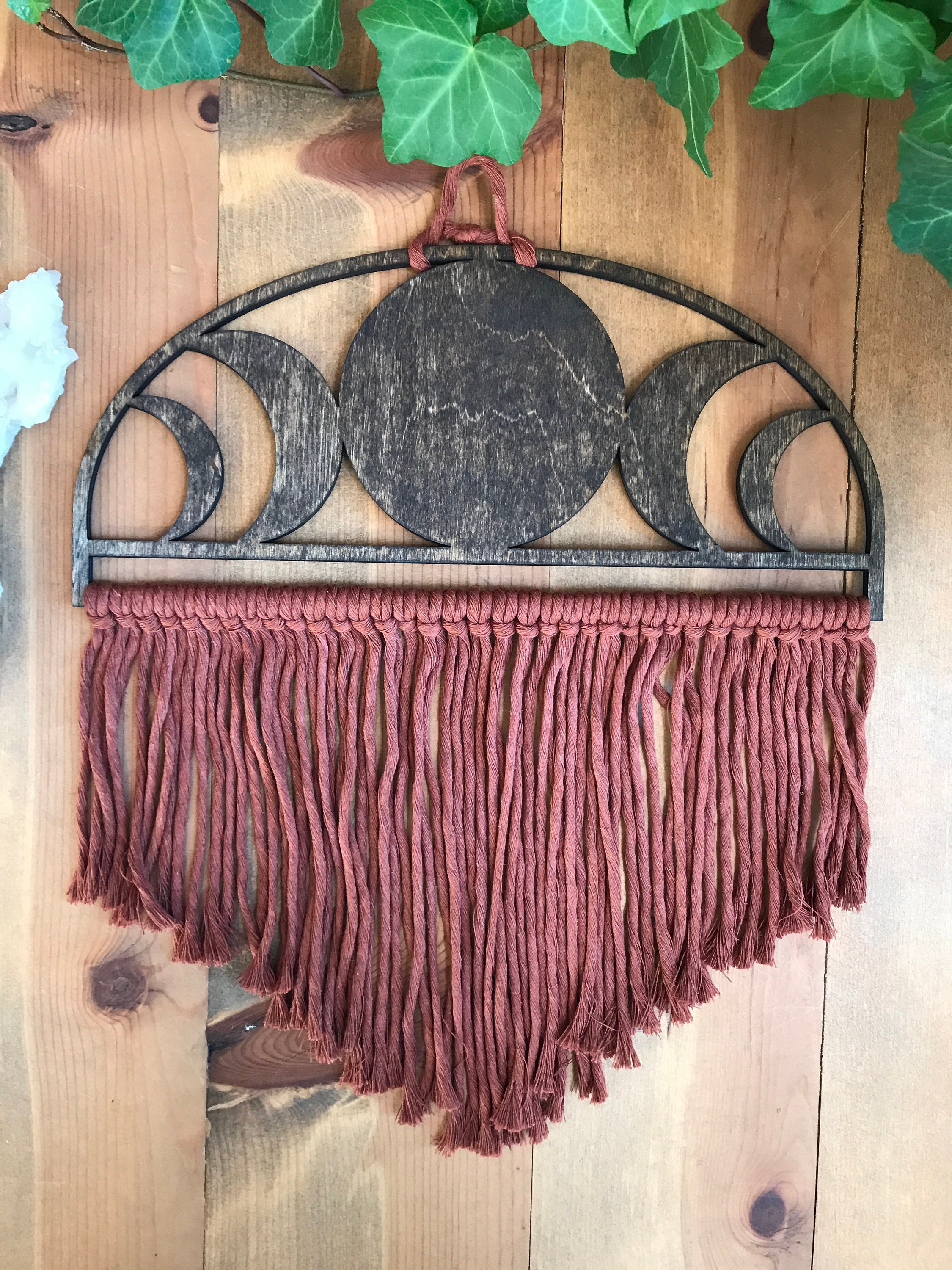 DIY macrame Moon Phase kit easy macrame kit wall hanging | Etsy