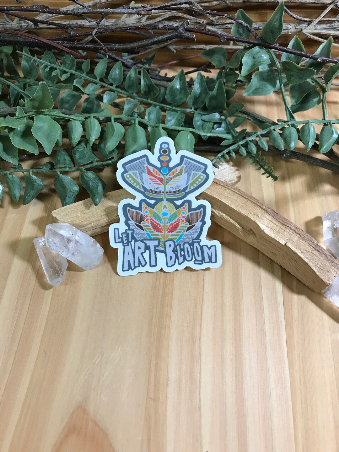 Let Art Bloom Sticker - Etsy