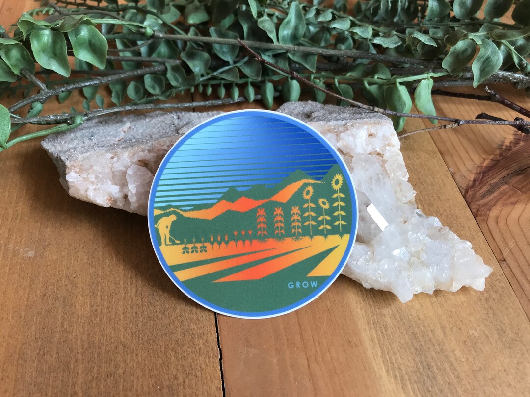 Grow Sticker Garden Sticker - Etsy