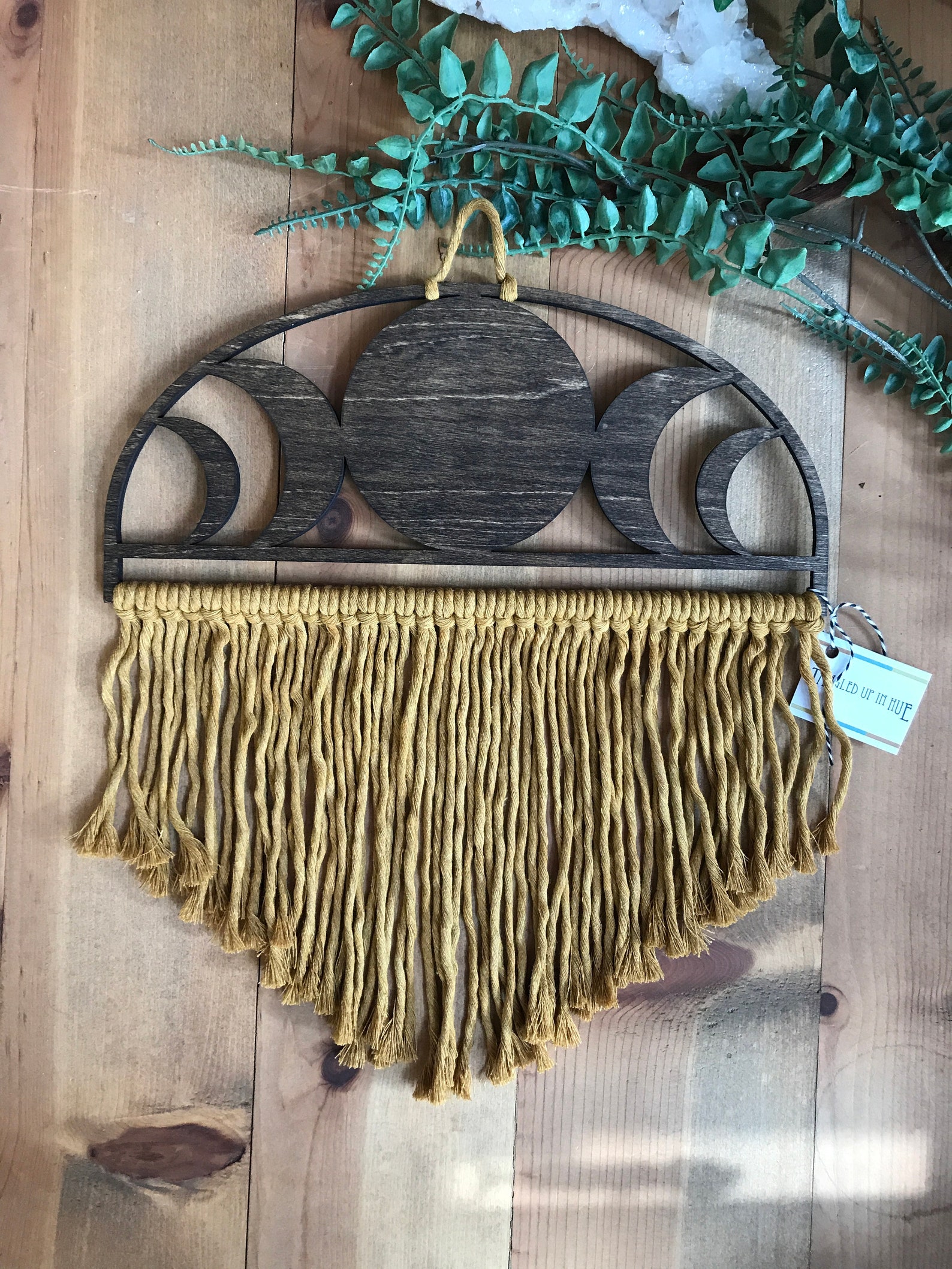 DIY Macrame Moon Phase Kit Easy Macrame Kit Wall Hanging | Etsy