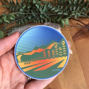 Grow Sticker Garden Sticker - Etsy