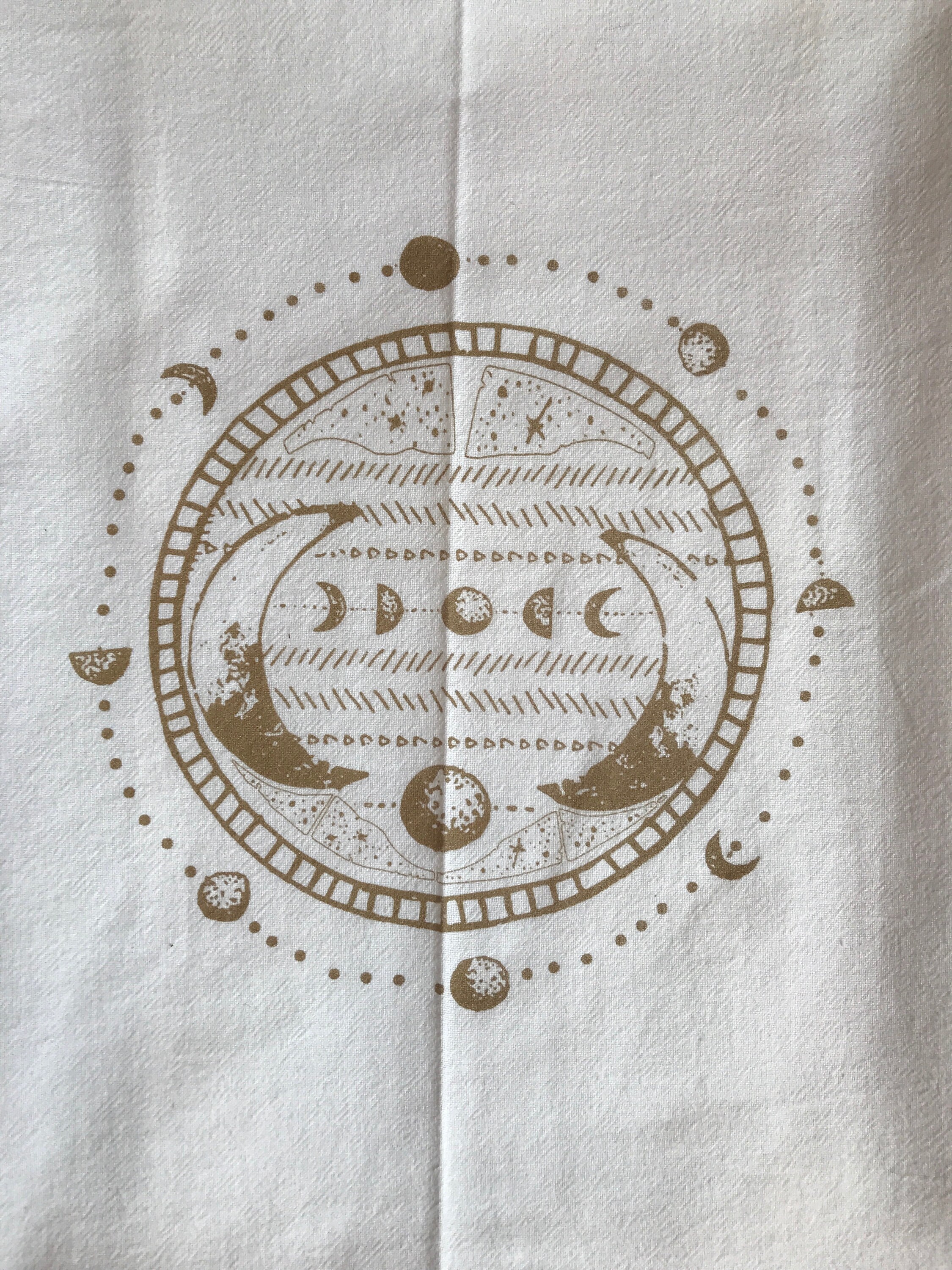 Moon Phase Kitchen Tea Towel - Etsy