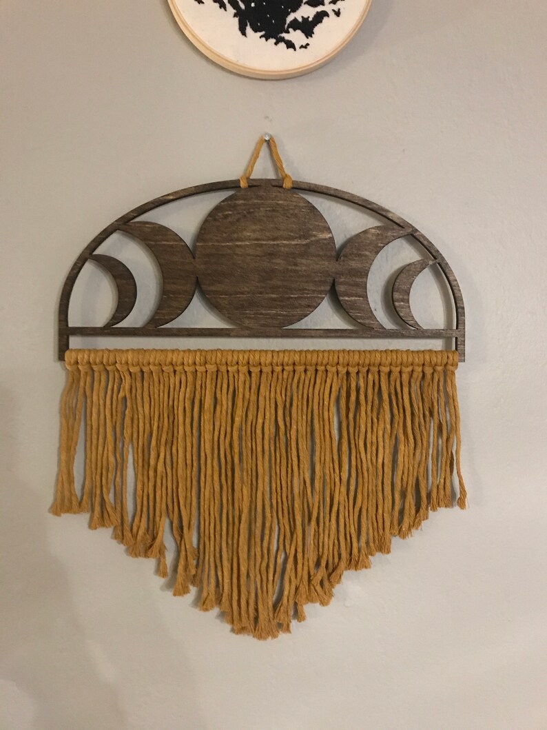 DIY Macrame Moon Phase Kit Easy Macrame Kit Wall Hanging | Etsy