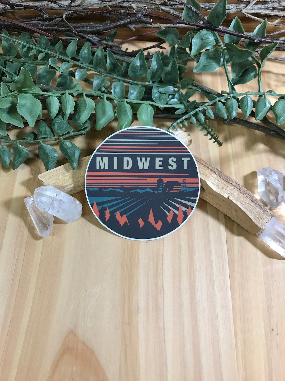 Midwest Sticker , Midwestern , Farm Scene Sticker - Etsy