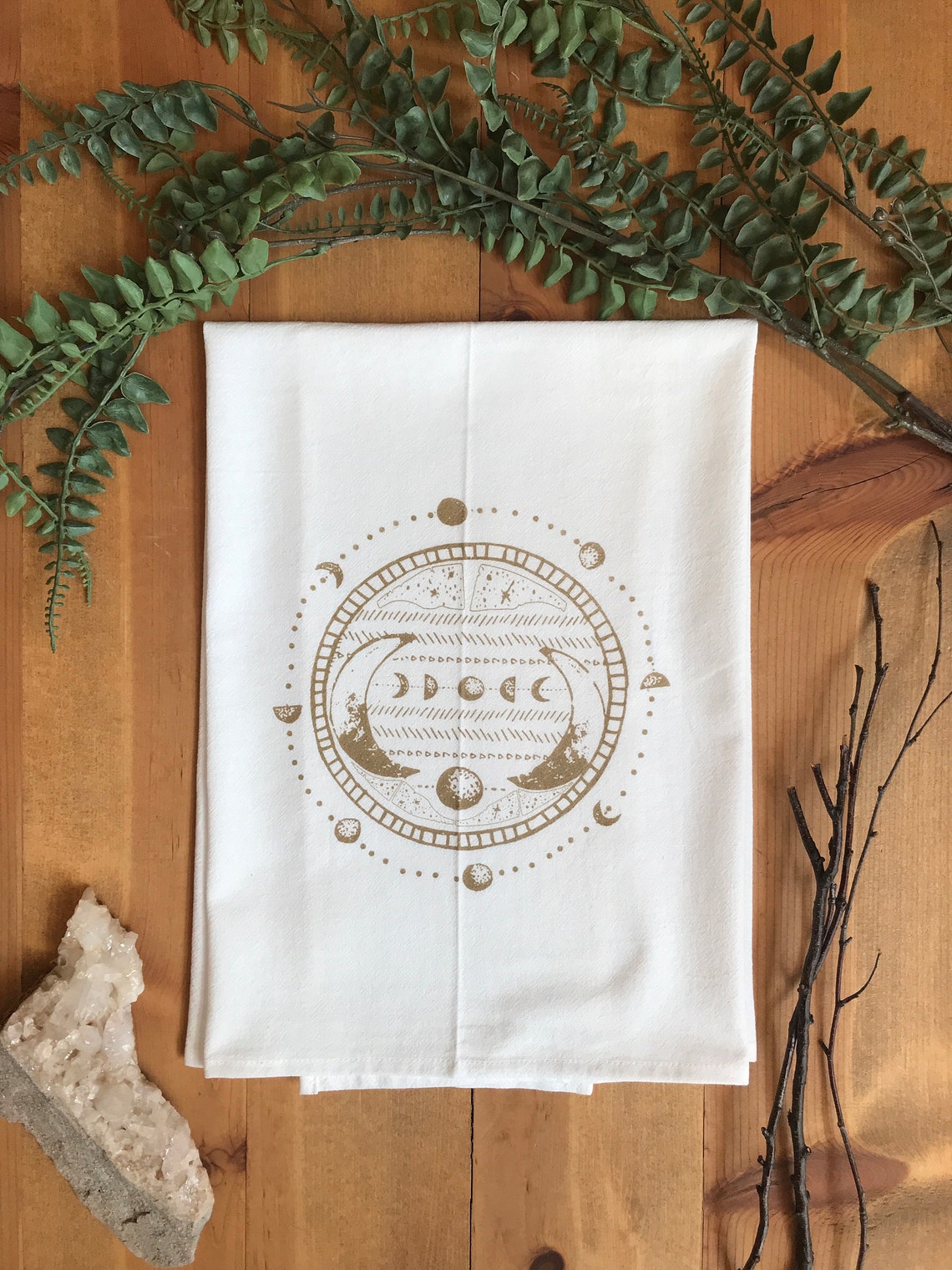 Moon Phase Kitchen Tea Towel - Etsy