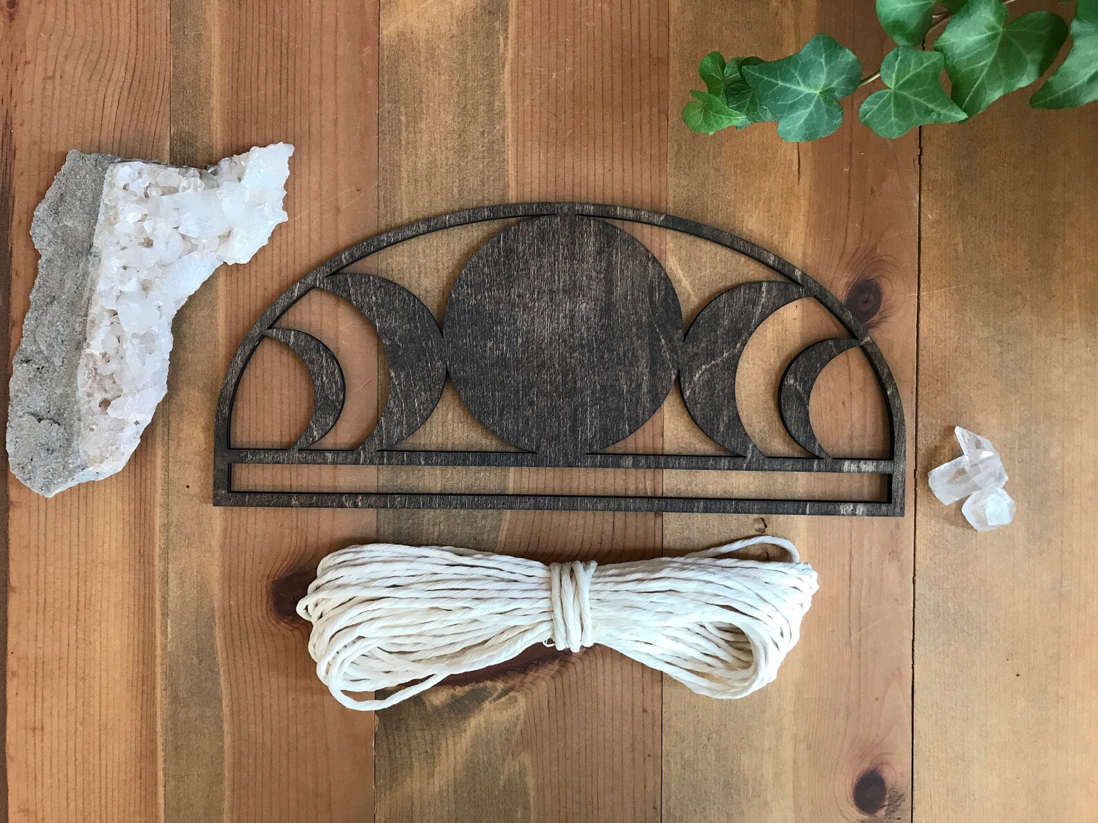 DIY Macrame Moon Phase Kit Easy Macrame Kit Wall Hanging | Etsy