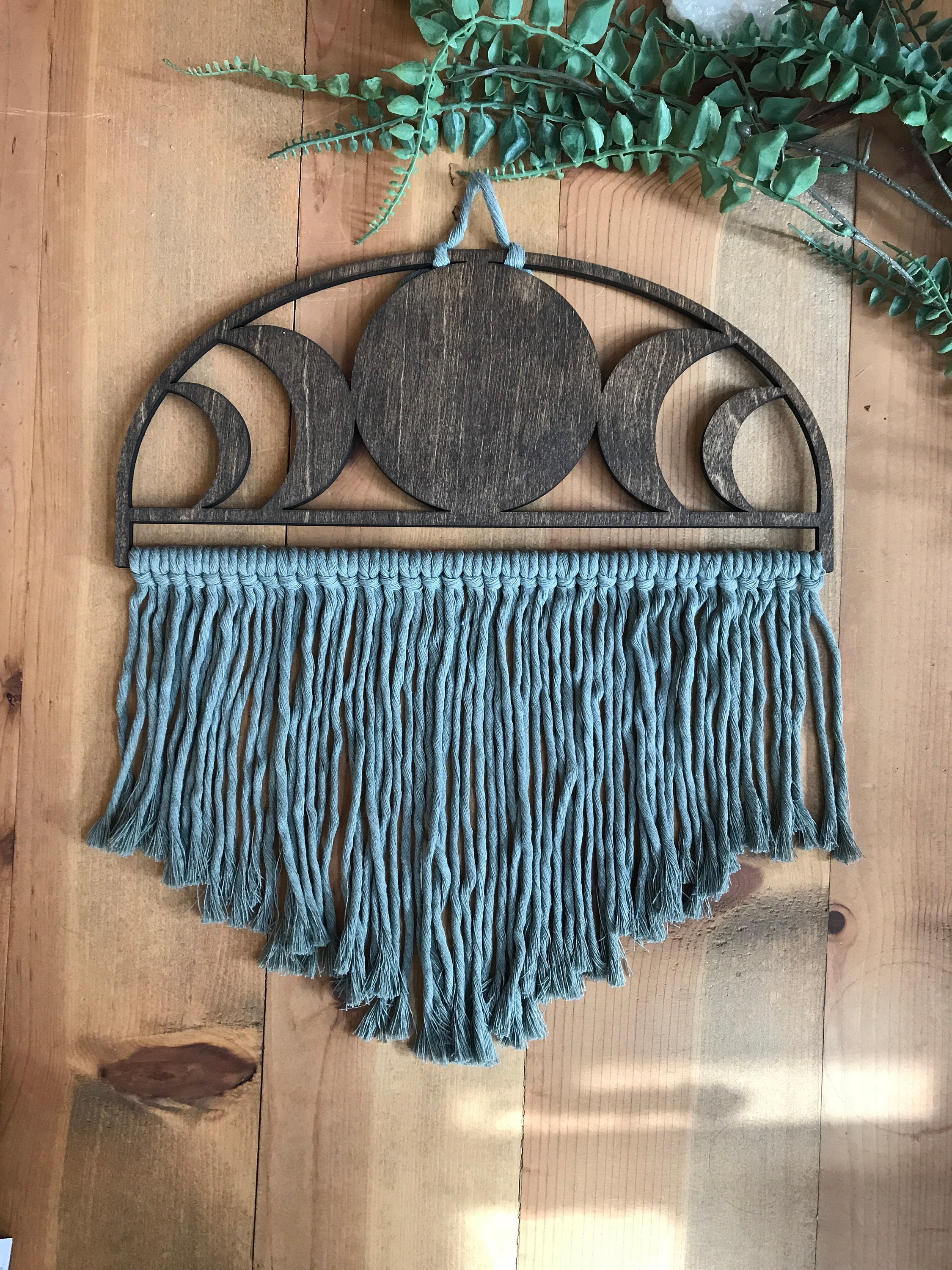 DIY macrame Moon Phase kit easy macrame kit wall hanging | Etsy