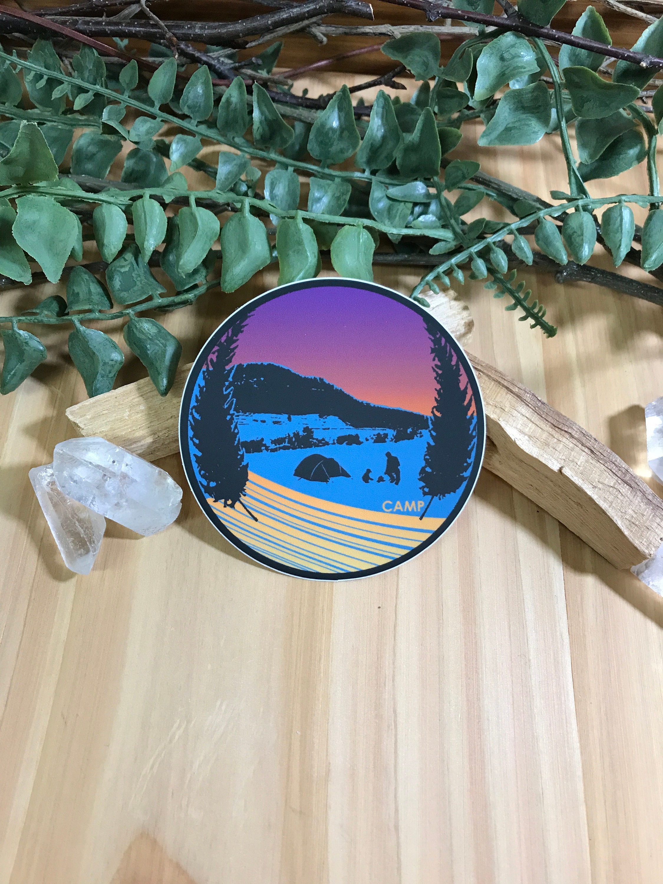Camp Sticker - Etsy