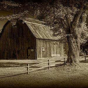 Rustic Barn Landscape Print: Michigan Farm Photography - Etsy
