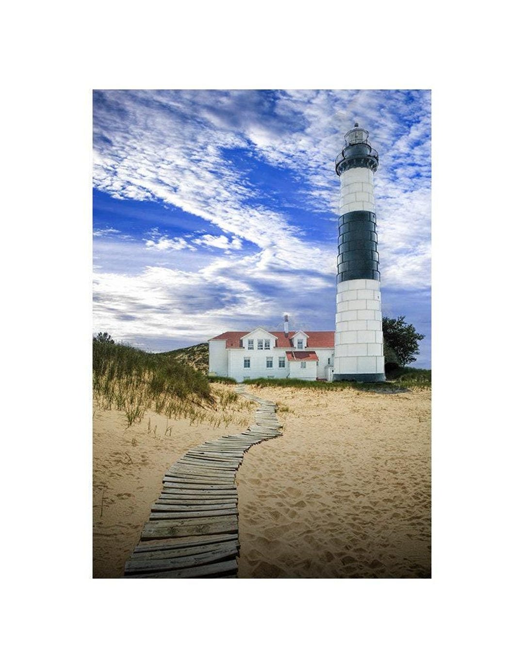 Big Sable Lighthouse, Michigan Lighthouse, Lake Michigan Shore ...