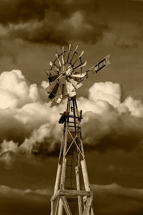 Windmill at the Prairie Farm by 1880 Town Frontier Museum in - Etsy