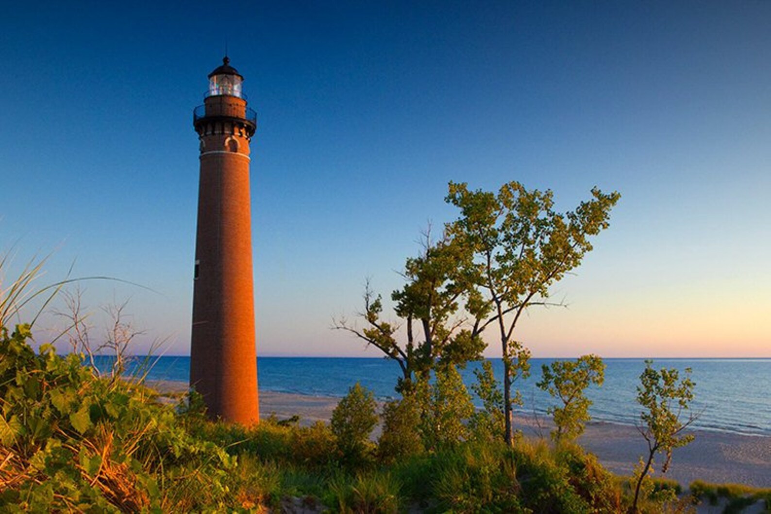 Little Sable Point Michigan Lighthouse Lighthouse Sunset - Etsy