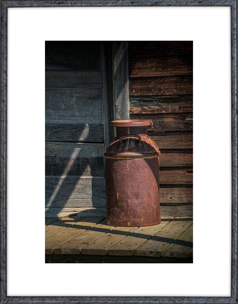 Rustic Farmhouse Decor Creamery Milk Can Dairy Can Photo | Etsy