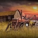 Farmall Tractor Sunset Print: Rustic Barn, Agricultural Landscape - Etsy