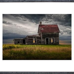 Deserted Farm House, Prairie Farm House, Abandoned Farm, Prairie Sunset ...