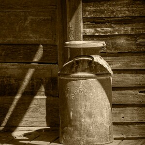 Rustic Farmhouse Decor Creamery Milk Can Dairy Can Photo | Etsy