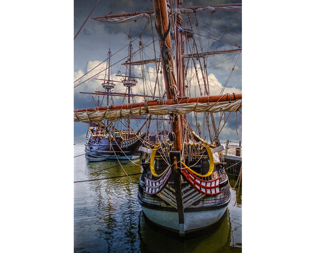 Replicas of Two of the Ships the Susan Constant, Godspeed, and ...