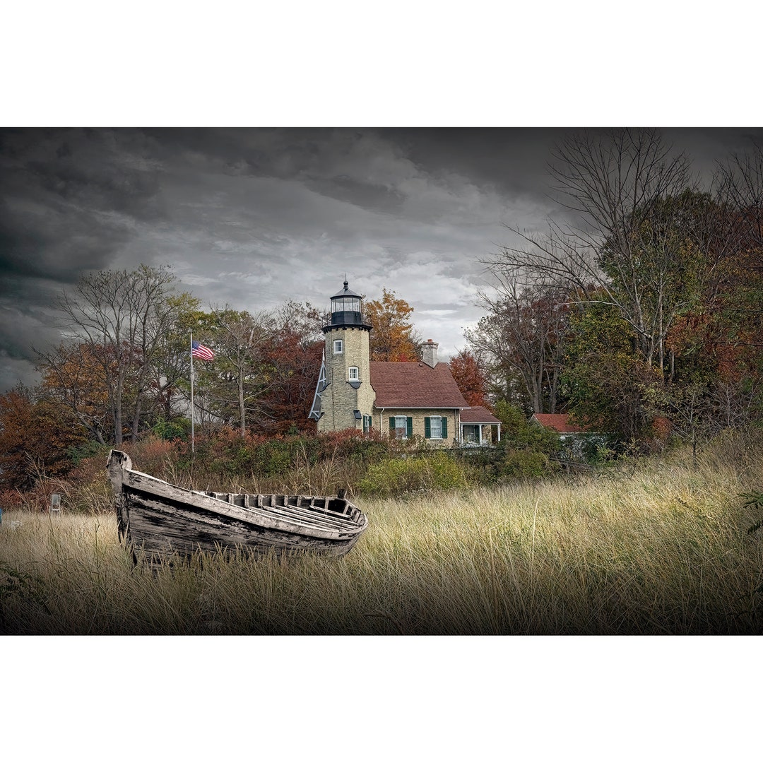 White River Lighthouse Station on the White River by Whitehall Michigan ...