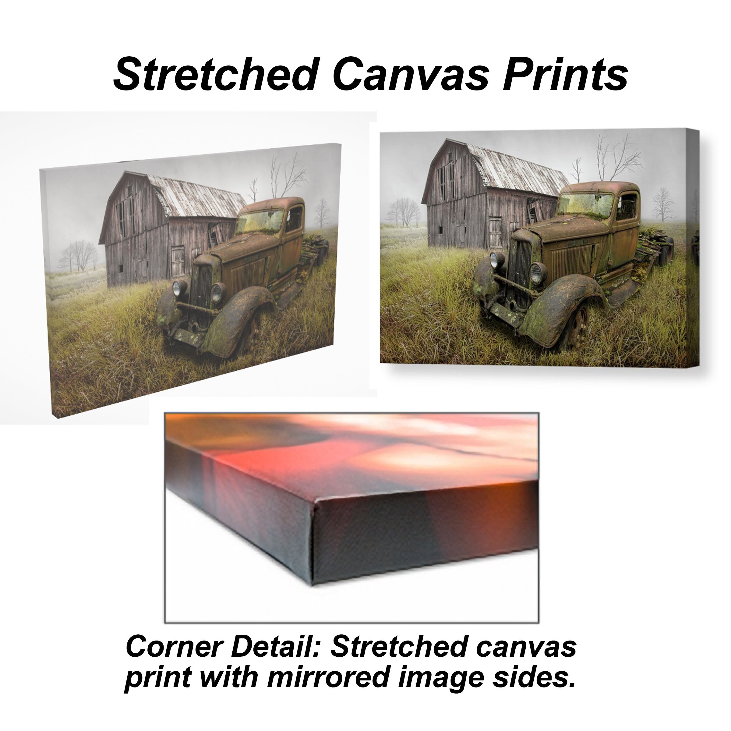 Rusty Pickup Truck Abandoned Farm Red Truck Rustic | Etsy