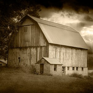 American Flag Barn Print: Rustic Farm Landscape Photography - Etsy