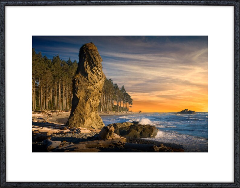 Ruby Beach Sunset Olympic Park Sea Stack National Park - Etsy