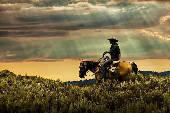 Vaquero Occidental Y Caballo Amazon.com: Ebros Gift Rústico Vaquero