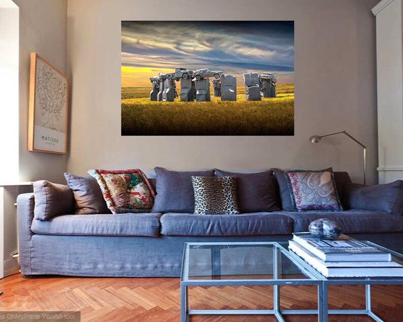 Carhenge Sunset Photo: Alliance Nebraska Auto Landscape Wall Art - Etsy