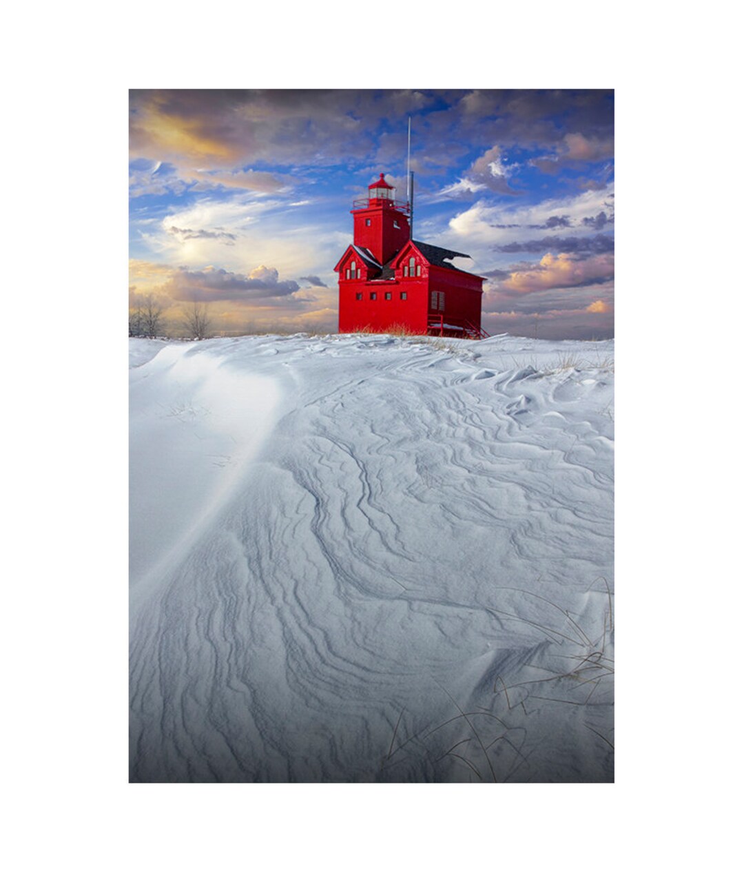 Big Red Lighthouse, Ottawa Beach, Michigan Lighthouse, Winter Beach ...