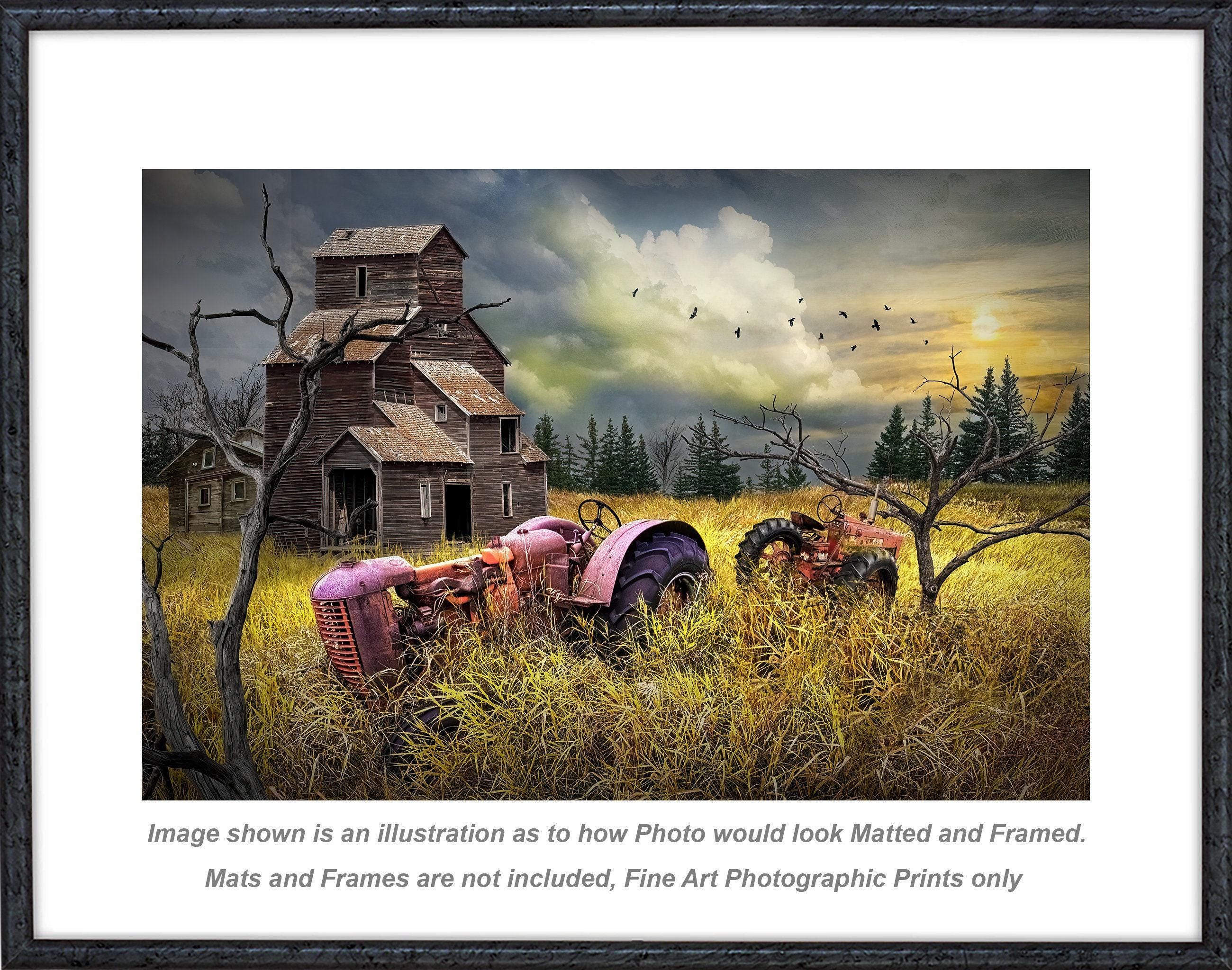 Prairie Tractor Fine Art Photograph: Americana Landscape Wall Decor - Etsy
