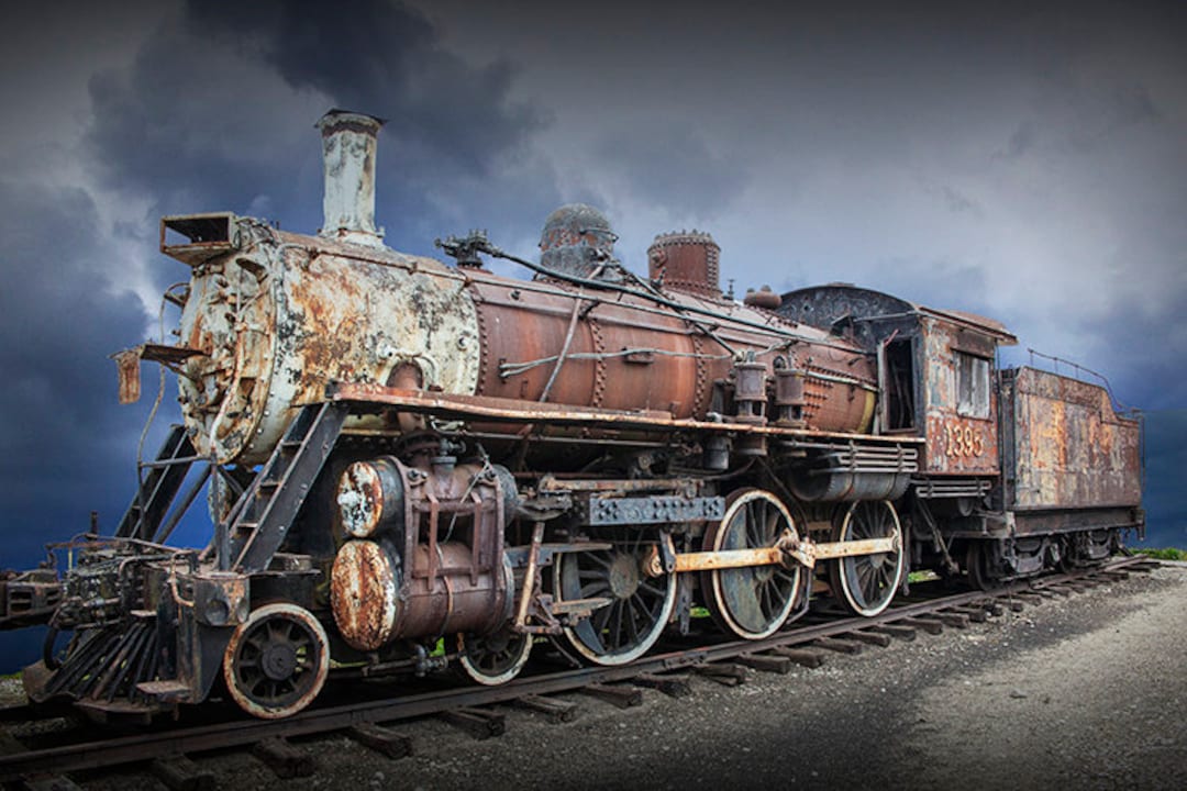Locomotive Train Engine Photo, Old Vintage Engine No.1395, Canadian ...