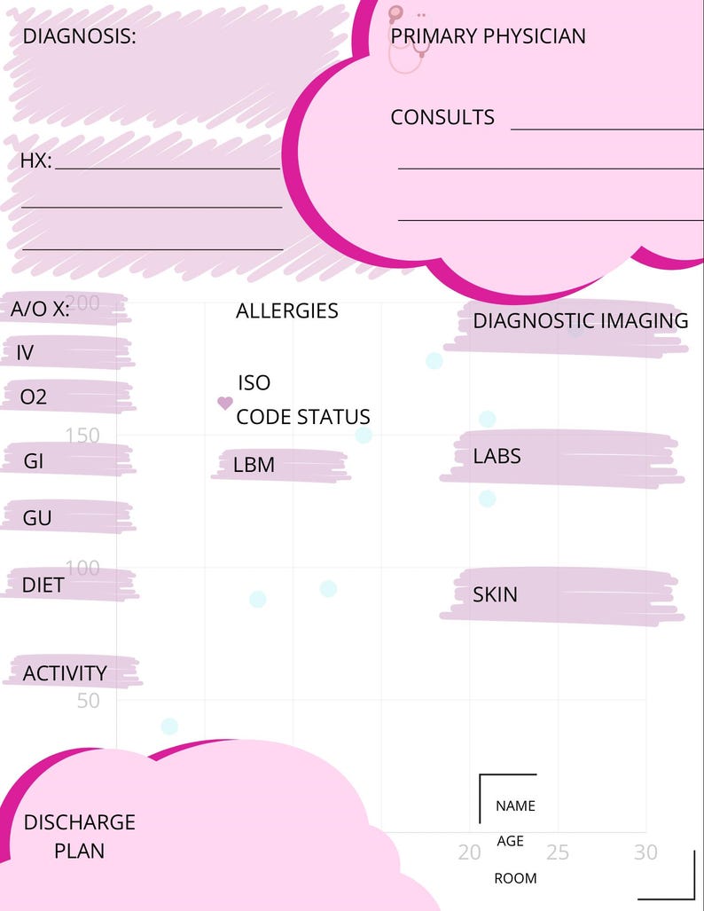 RN SBAR Template| Nurse Report Sheet| Cute SBAR for Nurses - Etsy Australia