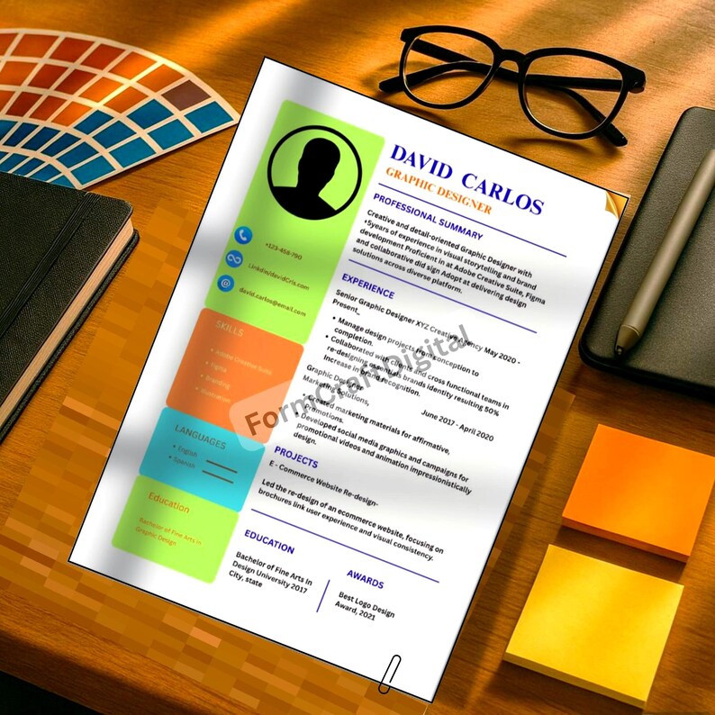 Creative Resume Template for Designers and Marketers | A4 and US Letter ...