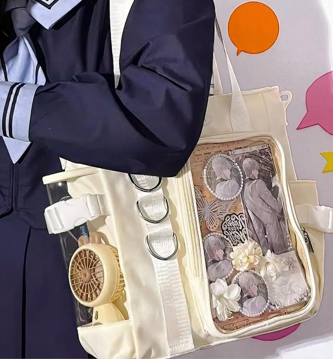 Ita Bag: Anime Pin Display Messenger Bag - Etsy