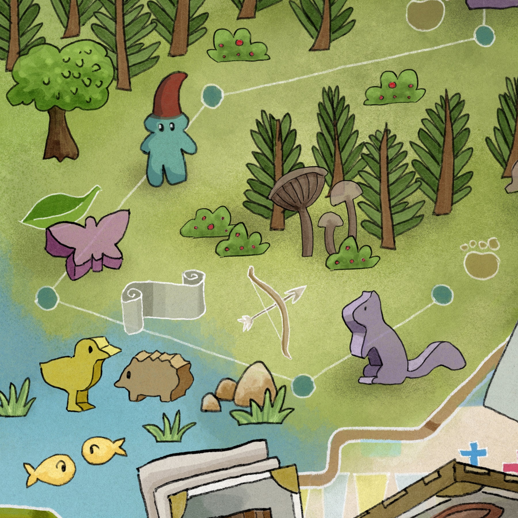 The Board Game Doodle Art - Etsy