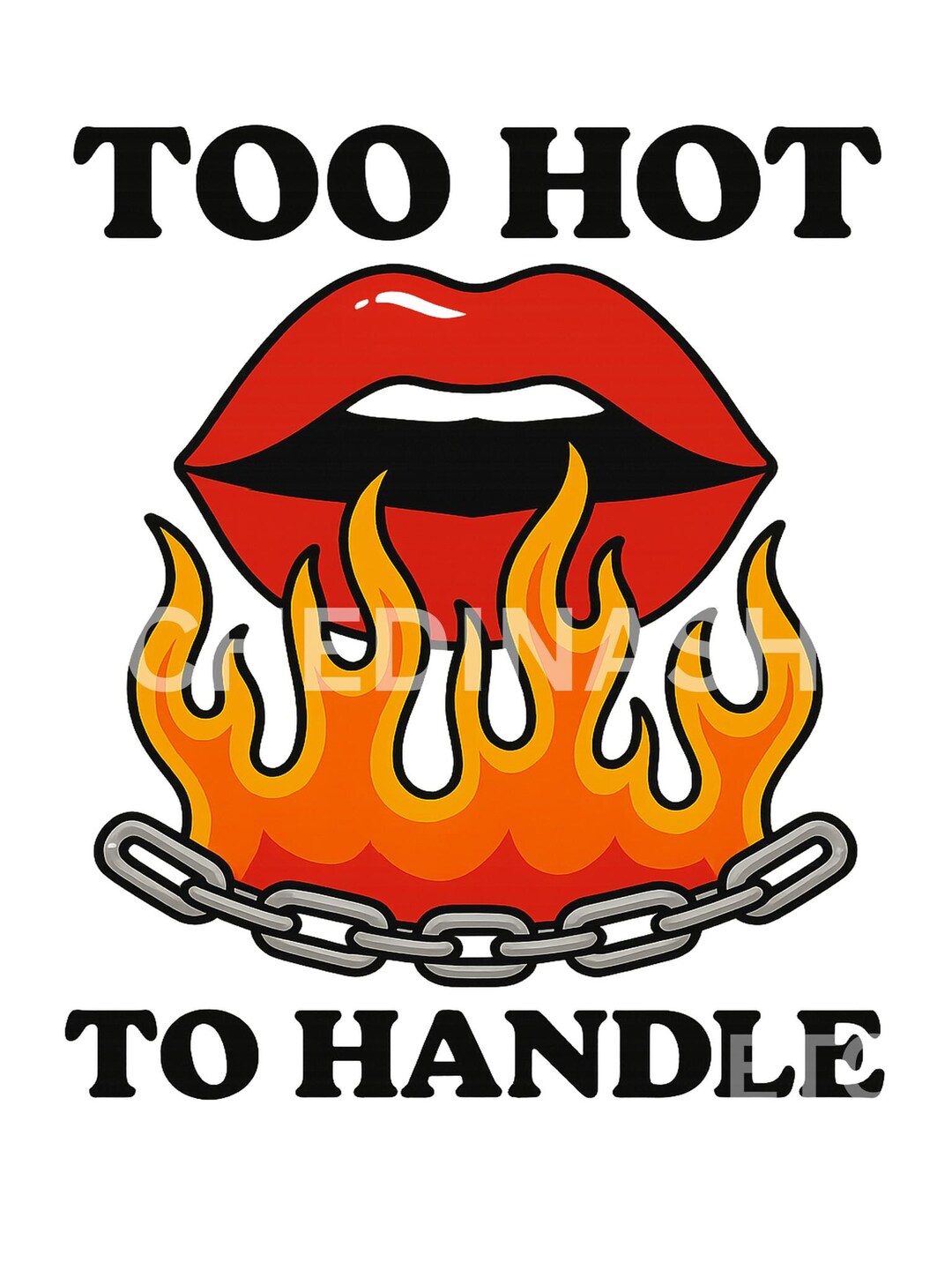Too Hot to Handle PNG | Flame Lips Design | Baddie Aesthetic Graphic ...