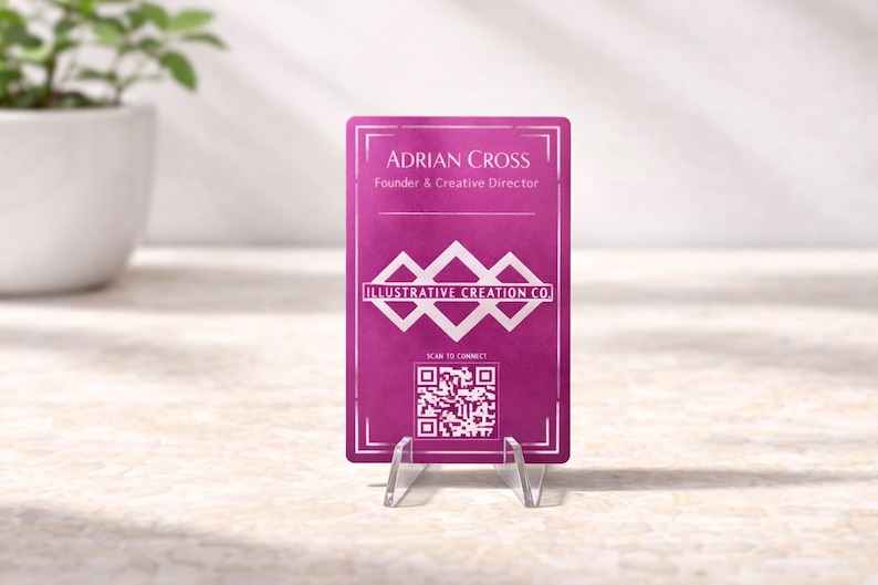 Cartes de visite en métal personnalisées, Logo gravé au laser, Finition ...