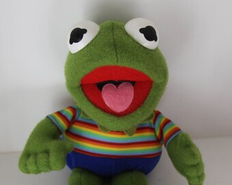 Personalized Pink Frog Stuffed Animal