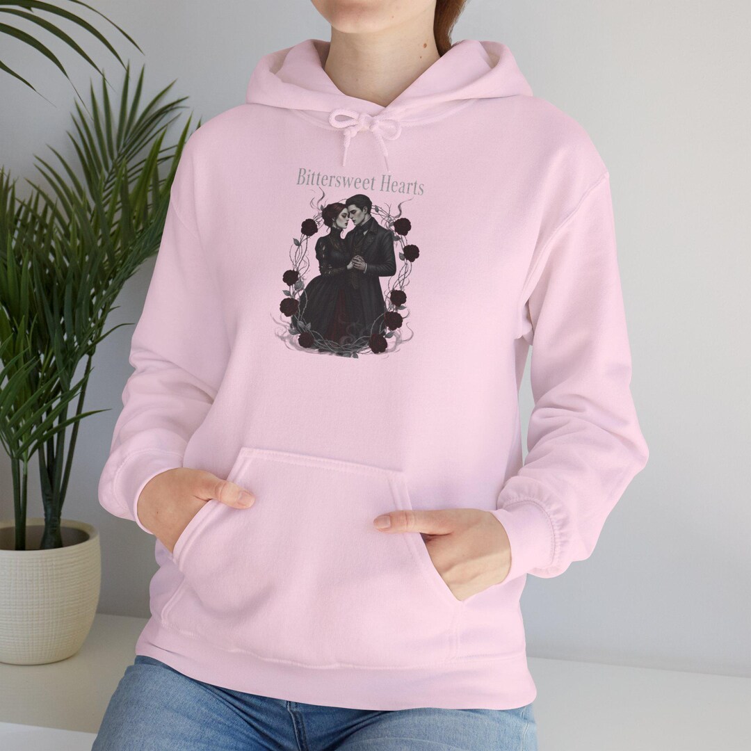 Gothic Rose Vignette Hoodie | Goth Valentine, Emo Love - Etsy
