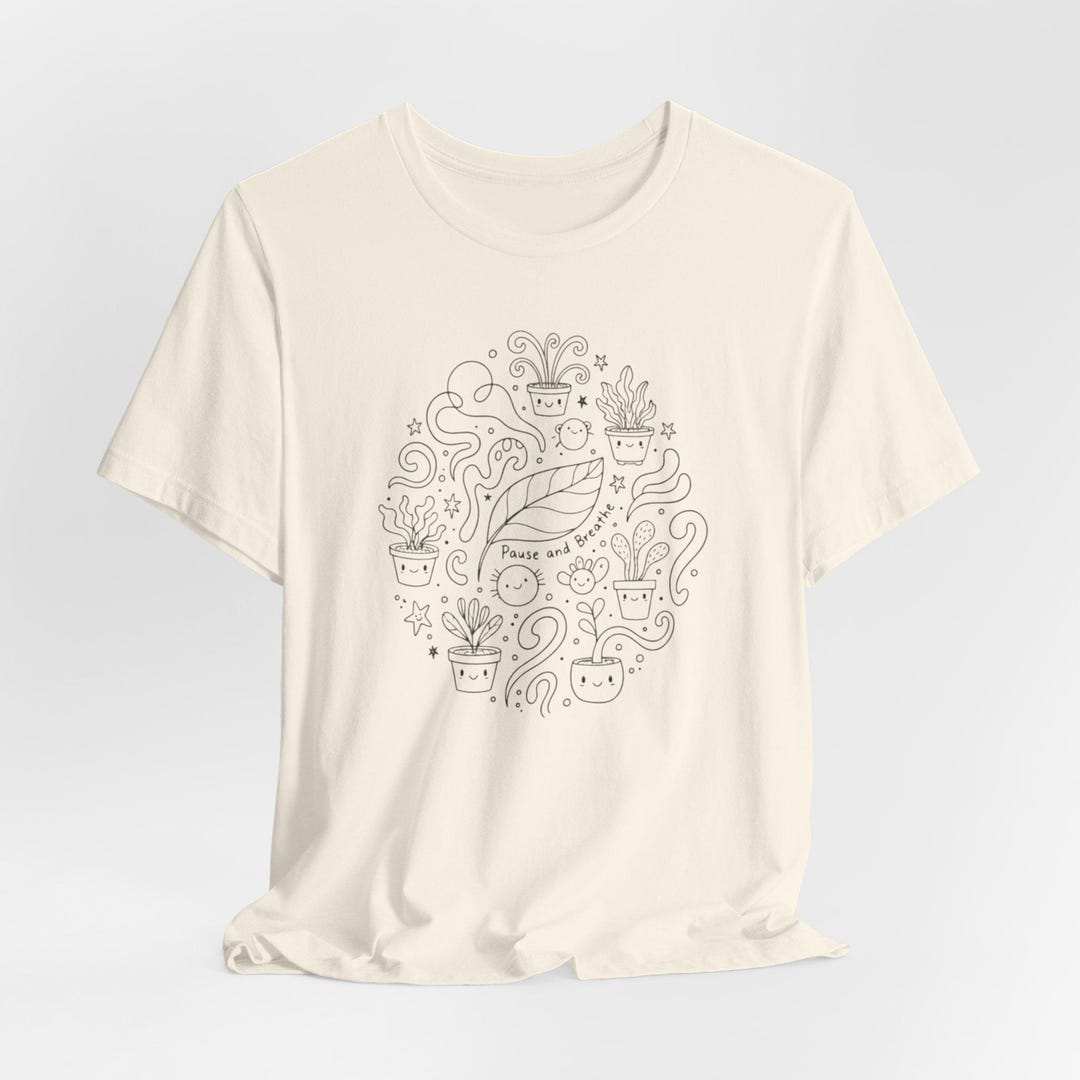 Minimal Doodle Line Drawing Tee | Hand-drawn Sketch Art, Sketched Tee ...