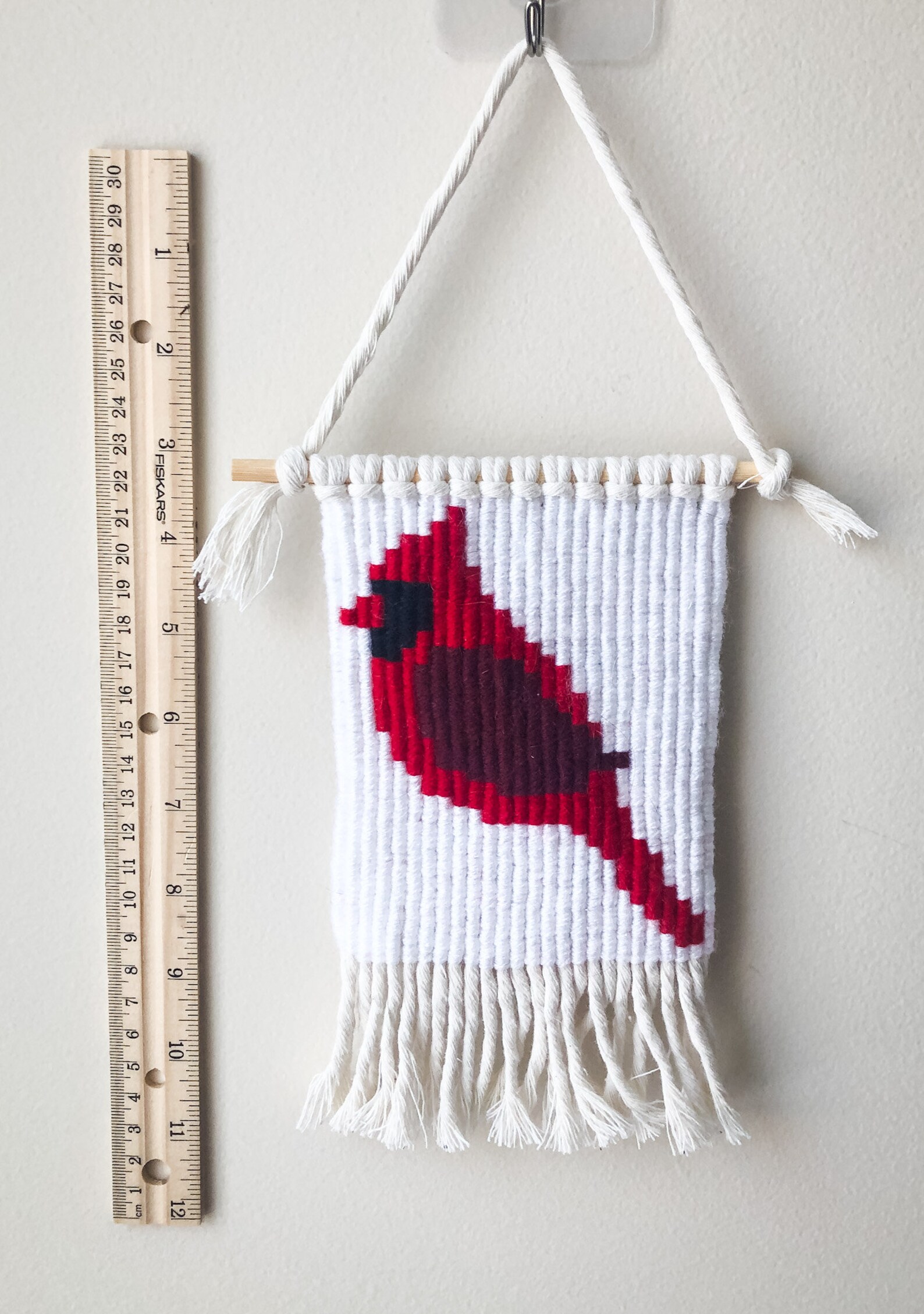 Cardinal Pixel Macrame DIY Craft Kit Small - Etsy