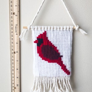 Cardinal Pixel Macrame DIY Craft Kit Small - Etsy
