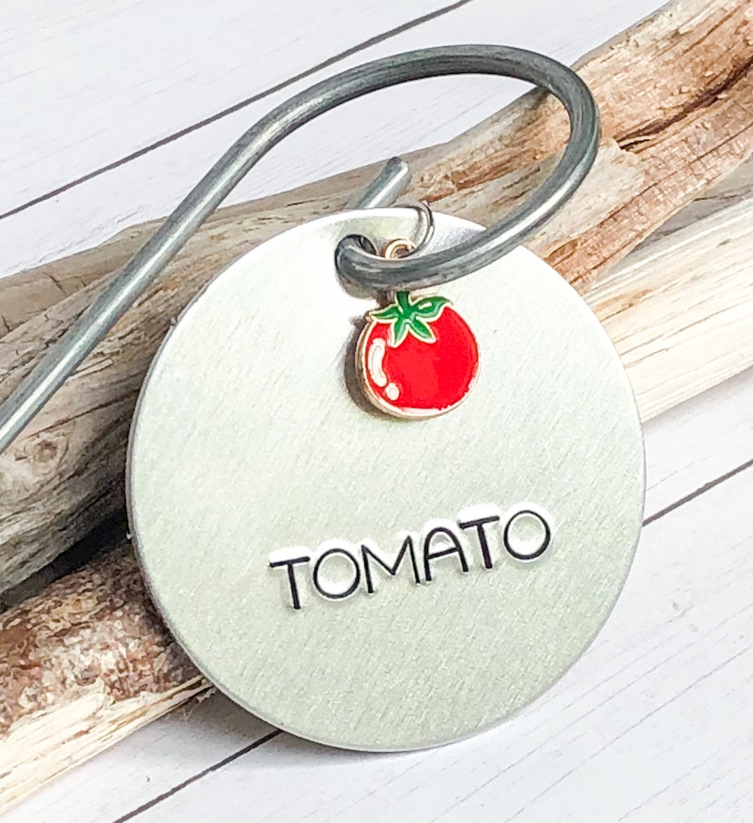 Tomato Plant Label, Hanging Garden Stake Sign, Herb Marker, Metal ...