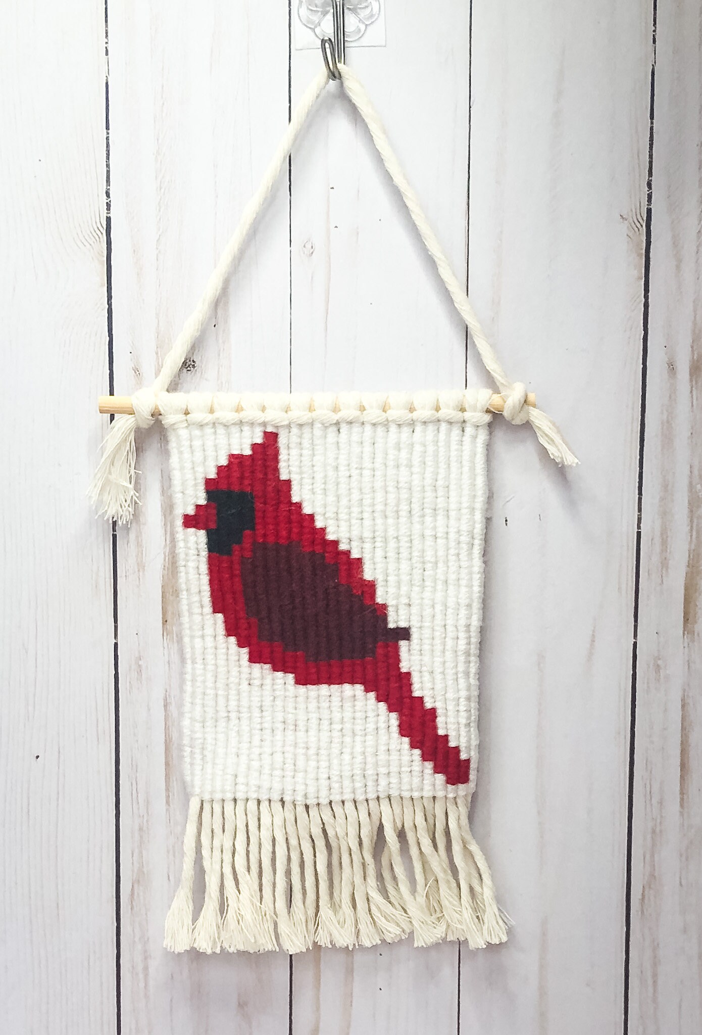 Cardinal Pixel Macrame DIY Craft Kit Small - Etsy