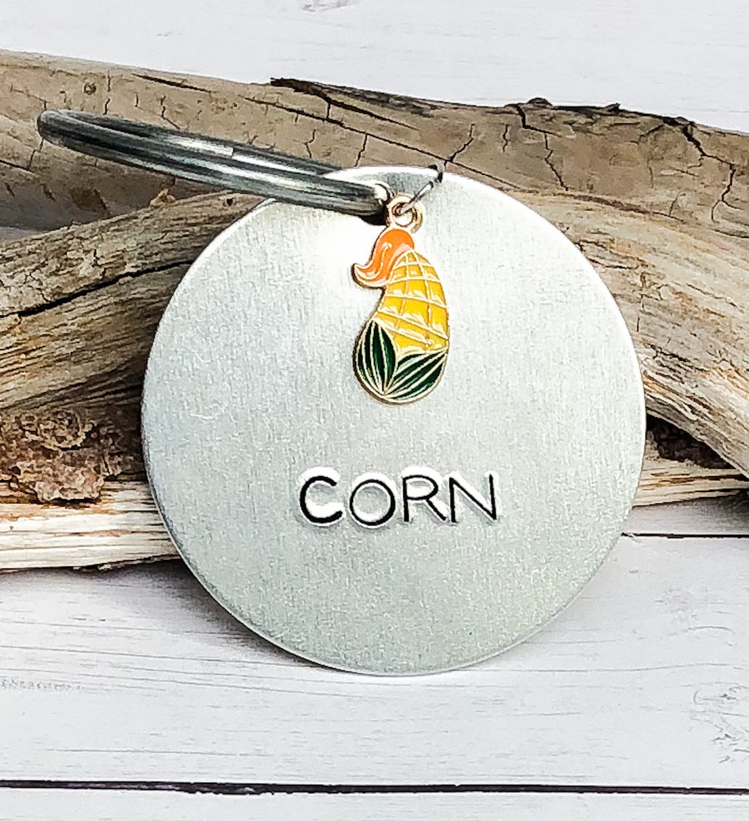 Corn Plant Label, Hanging Garden Stake Sign, Herb Marker, Metal ...