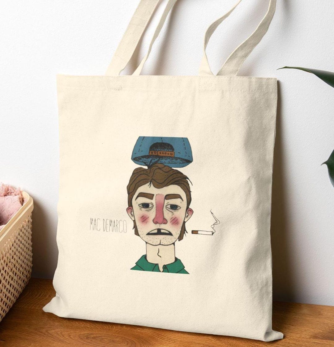 Mac Demarco Tote Bag: Salad Day Album, Cotton Canvas School Bag - Etsy