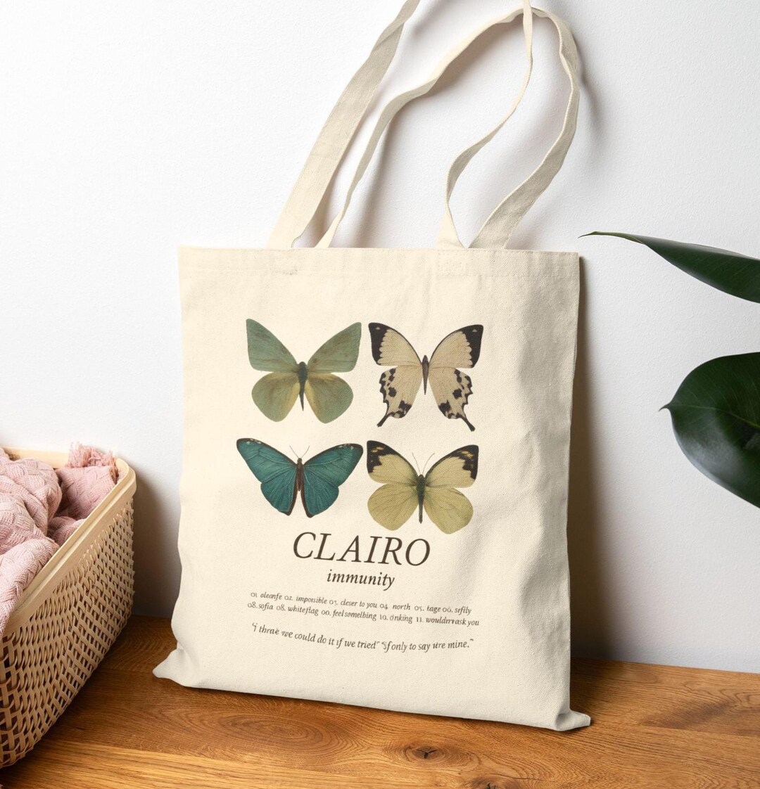 Clairo Cotton Canvas Tote Bag - Clairo Immunity Merch - Musician Gift ...