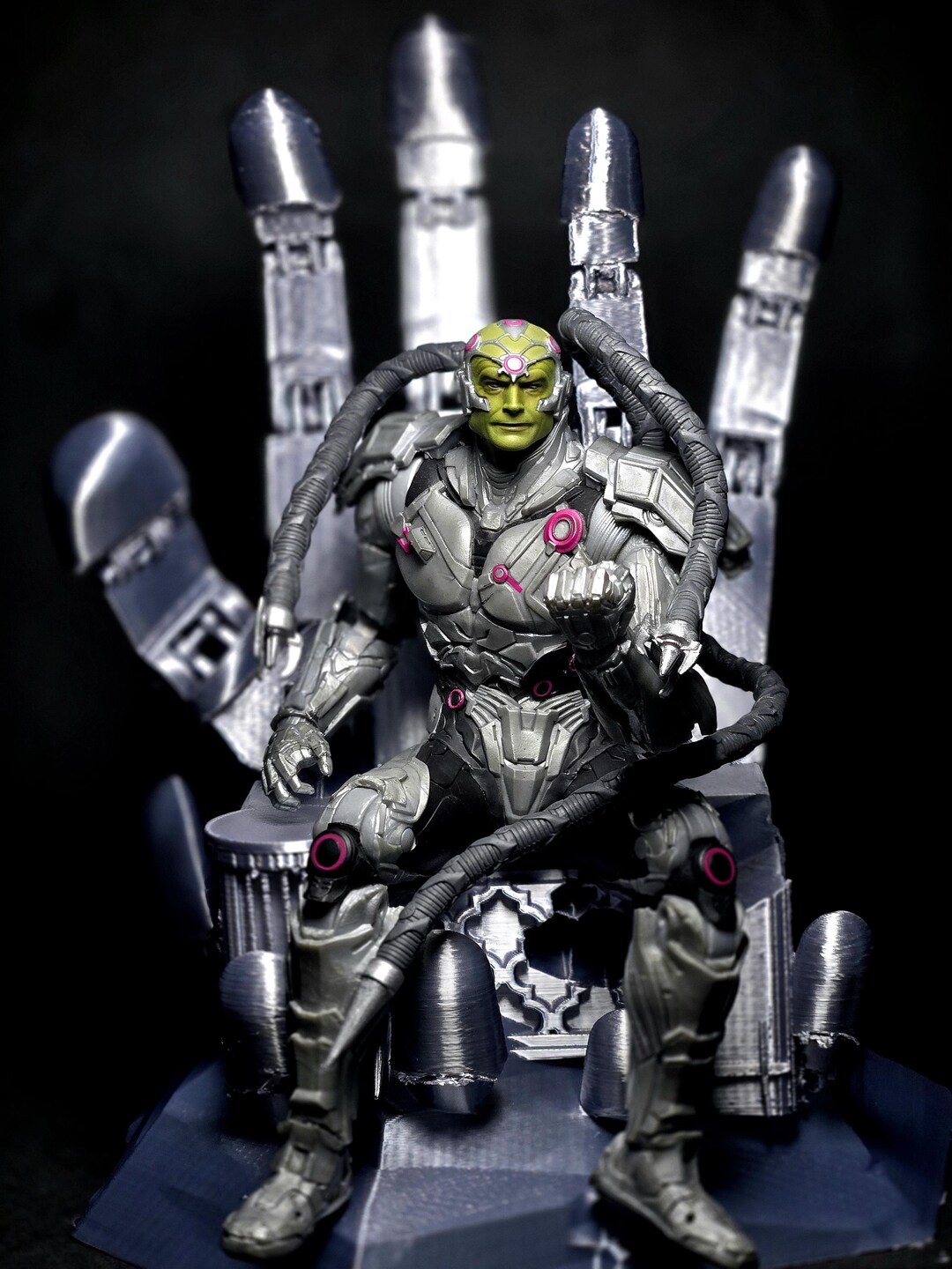 Custom 1:12 Scale Silver Throne Accessory for Action Figures - Etsy