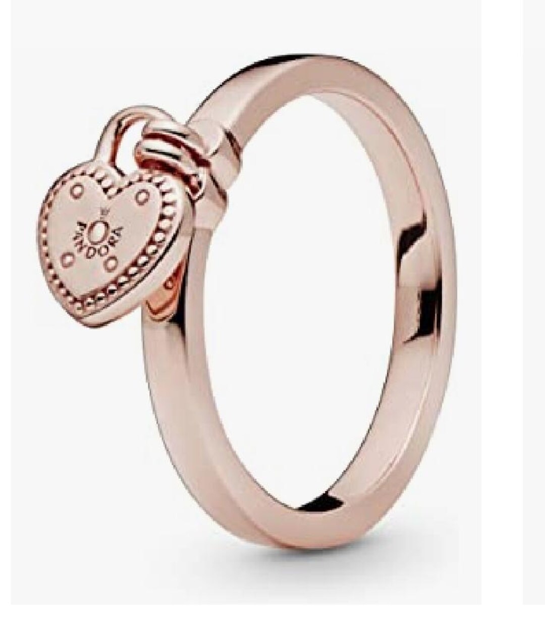 PANDORA 925 Ale Rose Love Lock Ring - Etsy